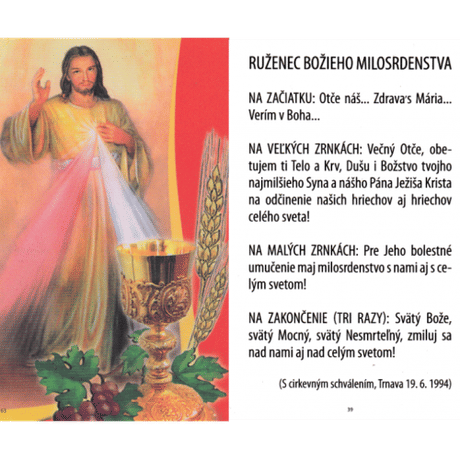 Obrázok: Ruženec Božieho milosrdenstva (63/39) • Zachej.sk