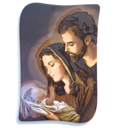 Obraz na dreve: Svätá rodina - tmavá (60x40) • Zachej.sk